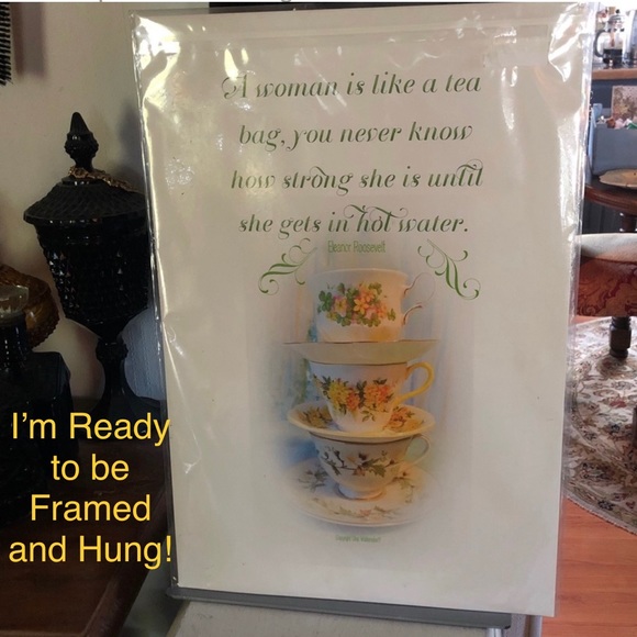 Vintage | Art | Teacup Poster Frameable Art | Poshmark